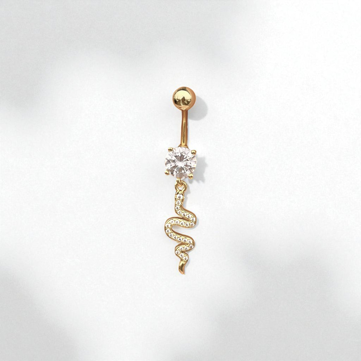 Lustre Serpentis Belly Button Ring – Elara Body Jewelry